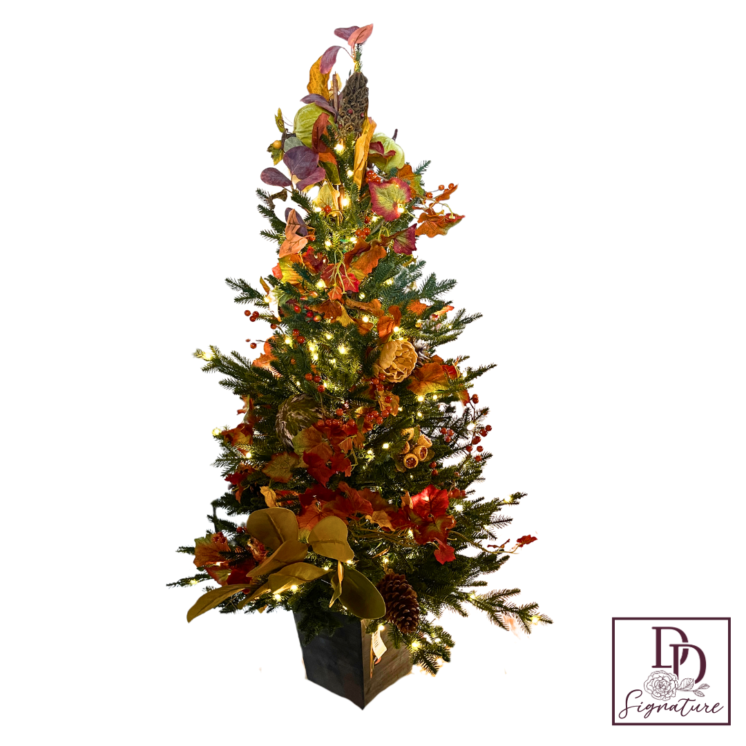 4.5' "Rustic Luxe" Signature Fall Tree– Design Decor Knoxville