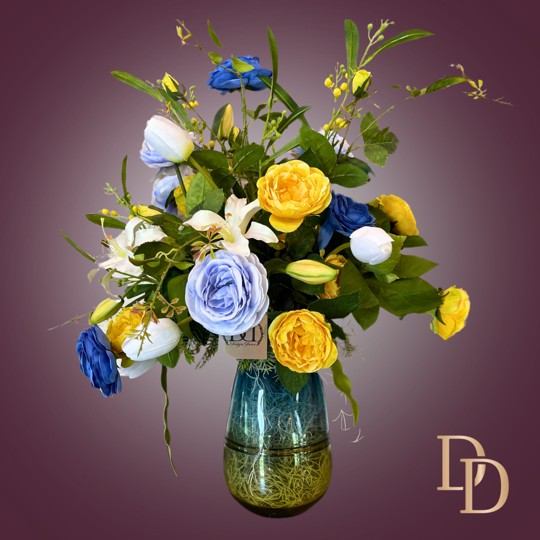 Blue Gem Designer Arrangement– Design Decor Knoxville
