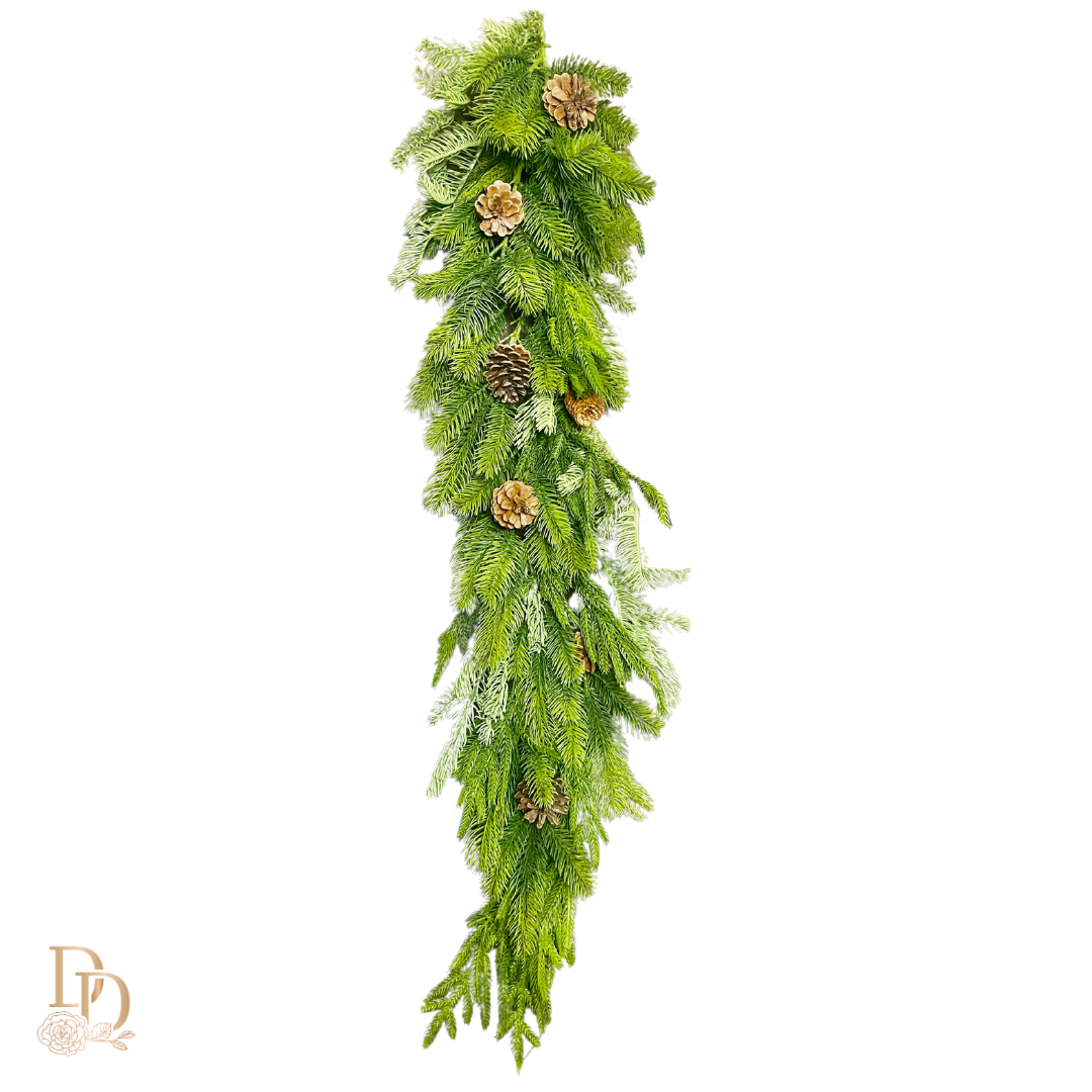Viral Norfolk Pine Garland Collection | Natural Holiday Décor– Design ...