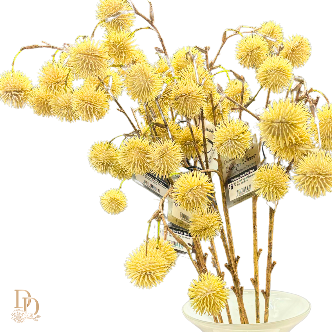32" Natural Sycamore Fruit Ball Stem– Design Decor Knoxville