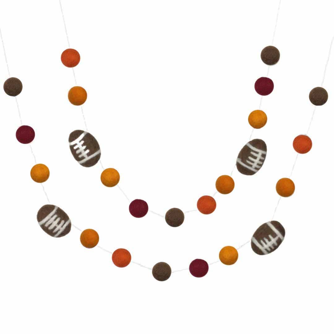 6' Fall Football Garland | Man Cave & Home Decor– Design Decor Knoxville