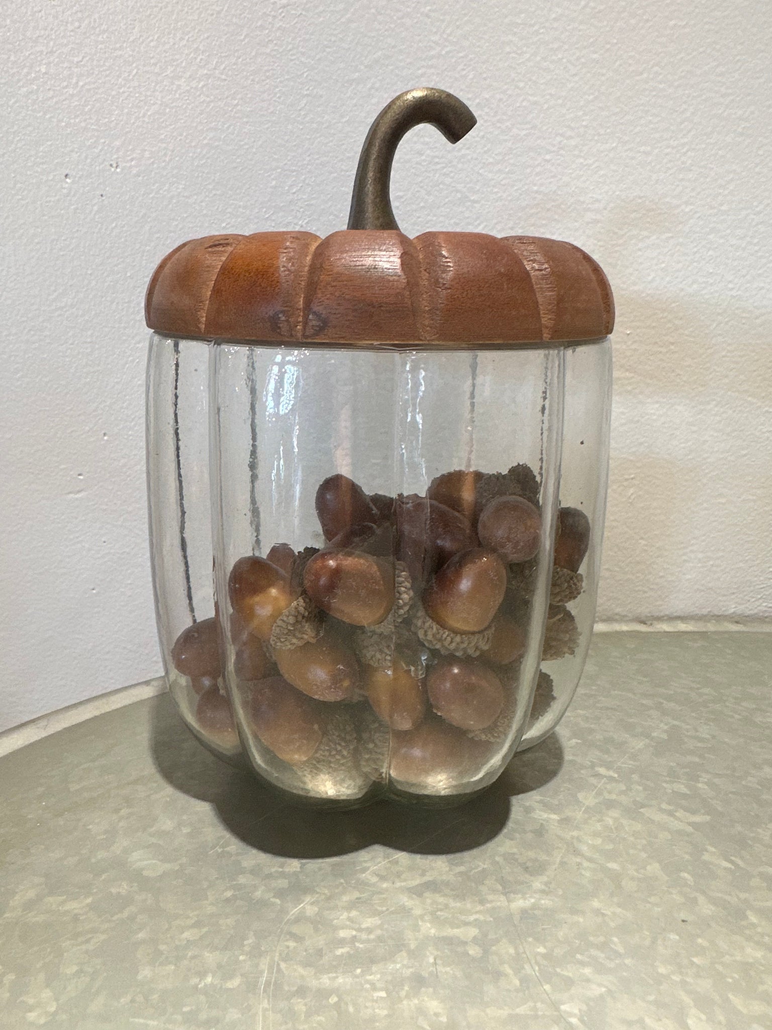 Large Glass Acorn w/loose Acorn Canister– Design Decor Knoxville