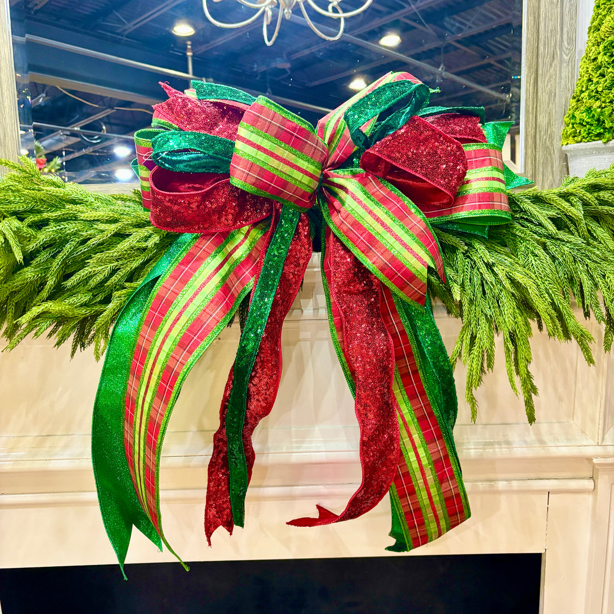 20” Holly Jolly Sparkle Christmas Bow | LIMITED EDITION– Design Decor ...
