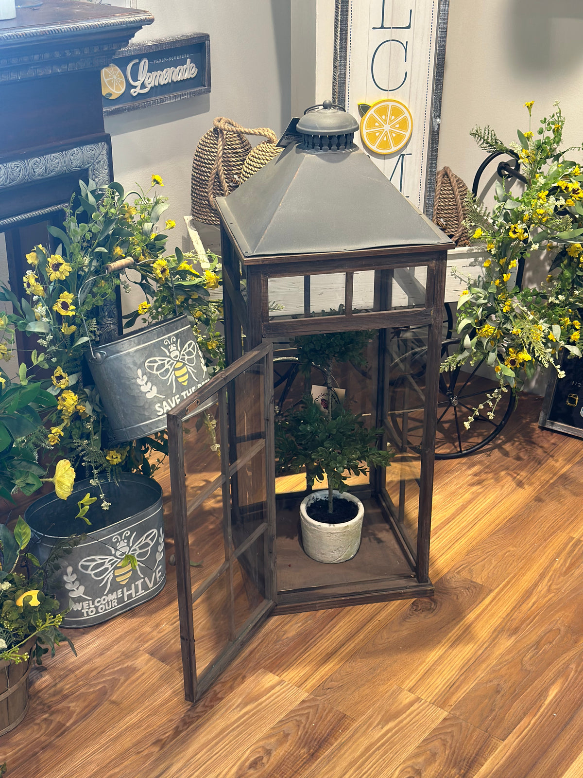 36" Transom Window Lantern Large– Design Decor Knoxville