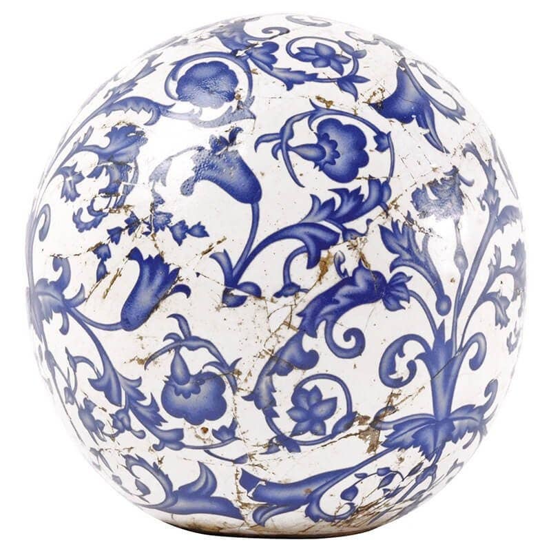 12cm Decorative Aged Ceramic Ball– Design Decor Knoxville