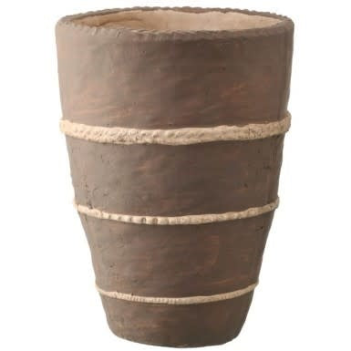 12" Cement Jute Wrap Pot– Design Decor Knoxville