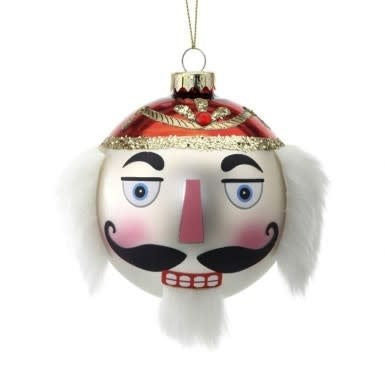 4" Glass Nutcracker Ball Ornament– Design Decor Knoxville