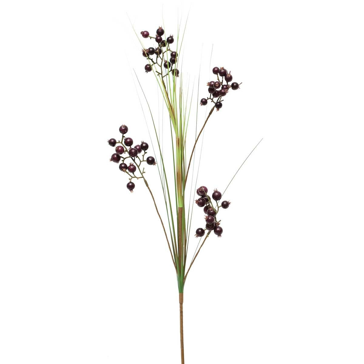 GRASS BERRY SPRAY X3 34" BURGUNDY– Design Decor Knoxville