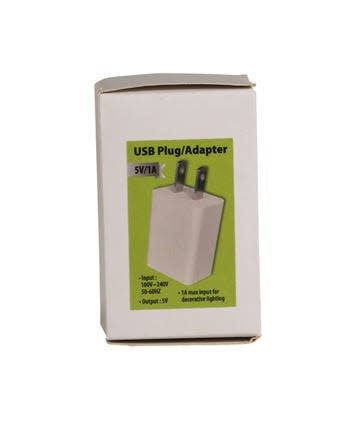 5-Volt White USB Plug/Adapter– Design Decor Knoxville